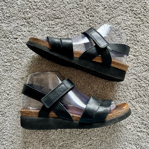 Naot | Shoes | Naot Sandals Size 39 8 Kayla Slingback Strappy Black ...